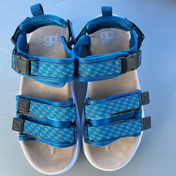 Gravity Defyer | Shoes | Teal Gravity Defyer Sandles Size 9 | Poshmark